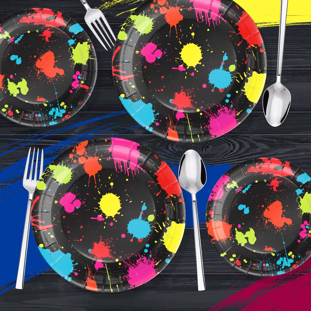 Snapklik.com : Glow Party Supplies, Neon Party Decorations, Neon Plates ...