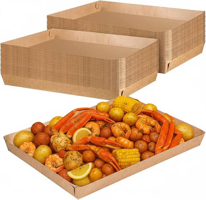Amazon.com: Havawish 60 Pack 14 Inch Disposable Food Serving Trays ...