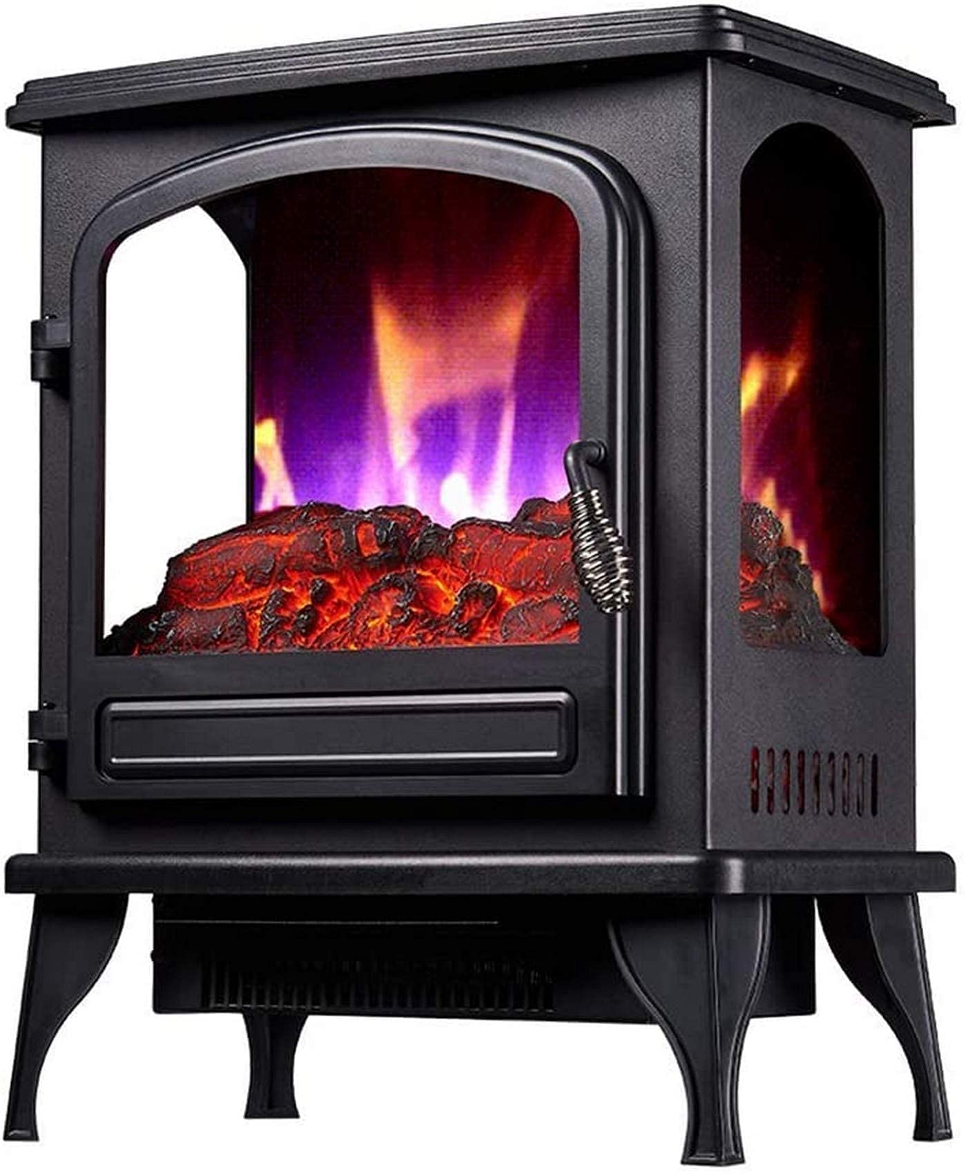 Buy ADITAM Compact Electric Fireplace Heater With Realistic Led Flames ...