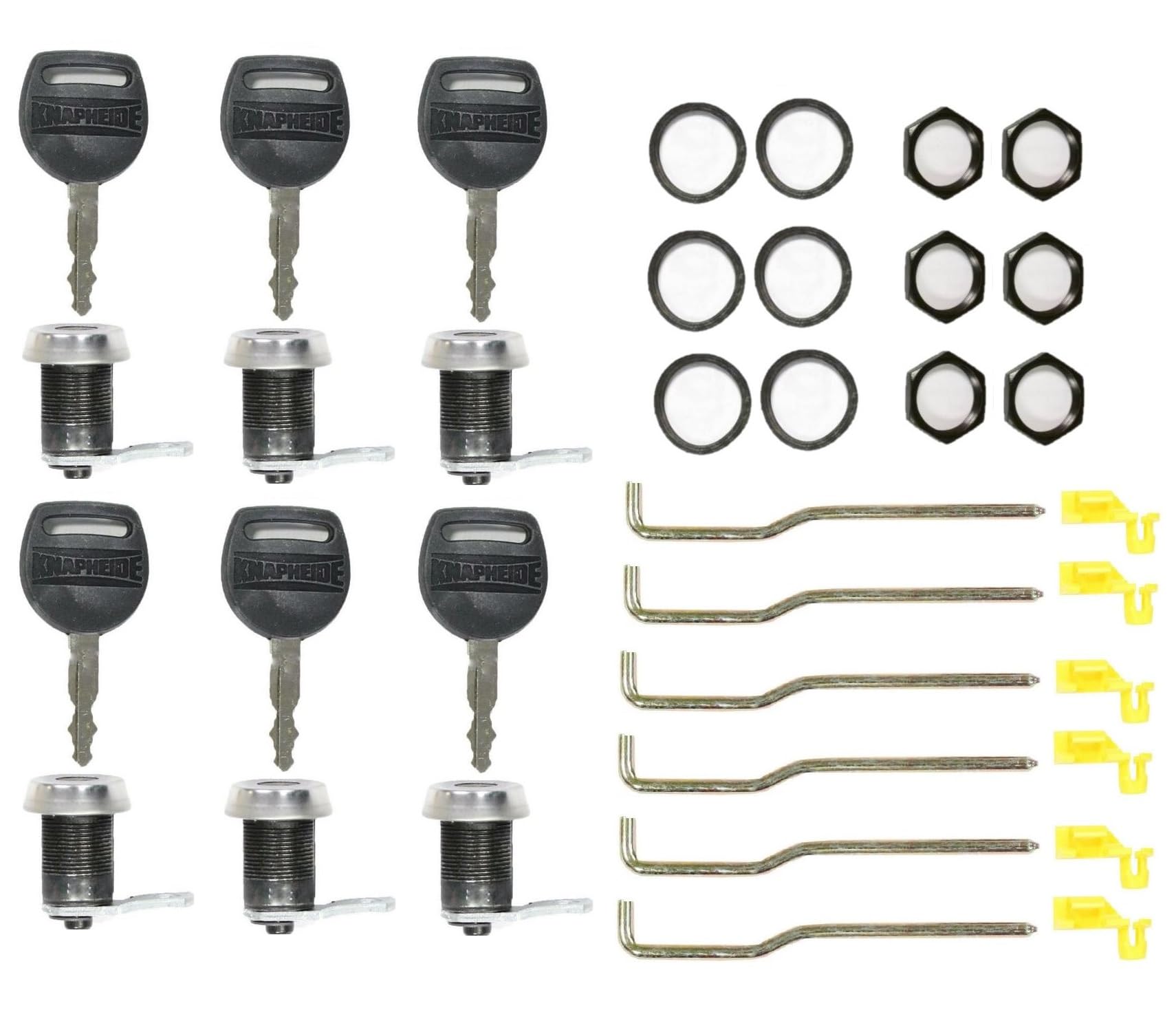 Amazon.com: Knapheide 26100719, Set of (6) Replacement Lock & Key Kit for Rotary Latches, Key ...