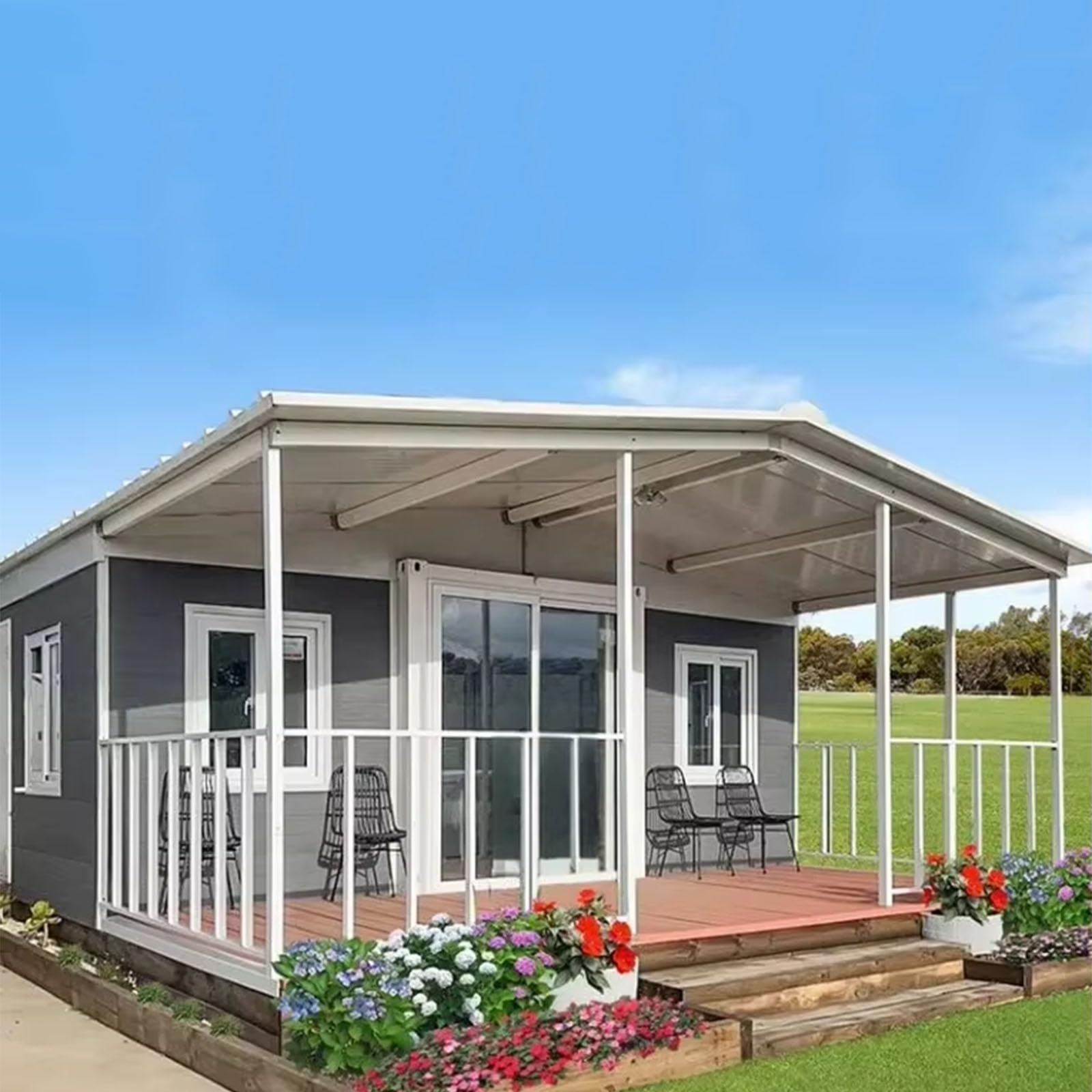 Amazon.com: 40ft Folding prefab House to Live in Expandable Container ...