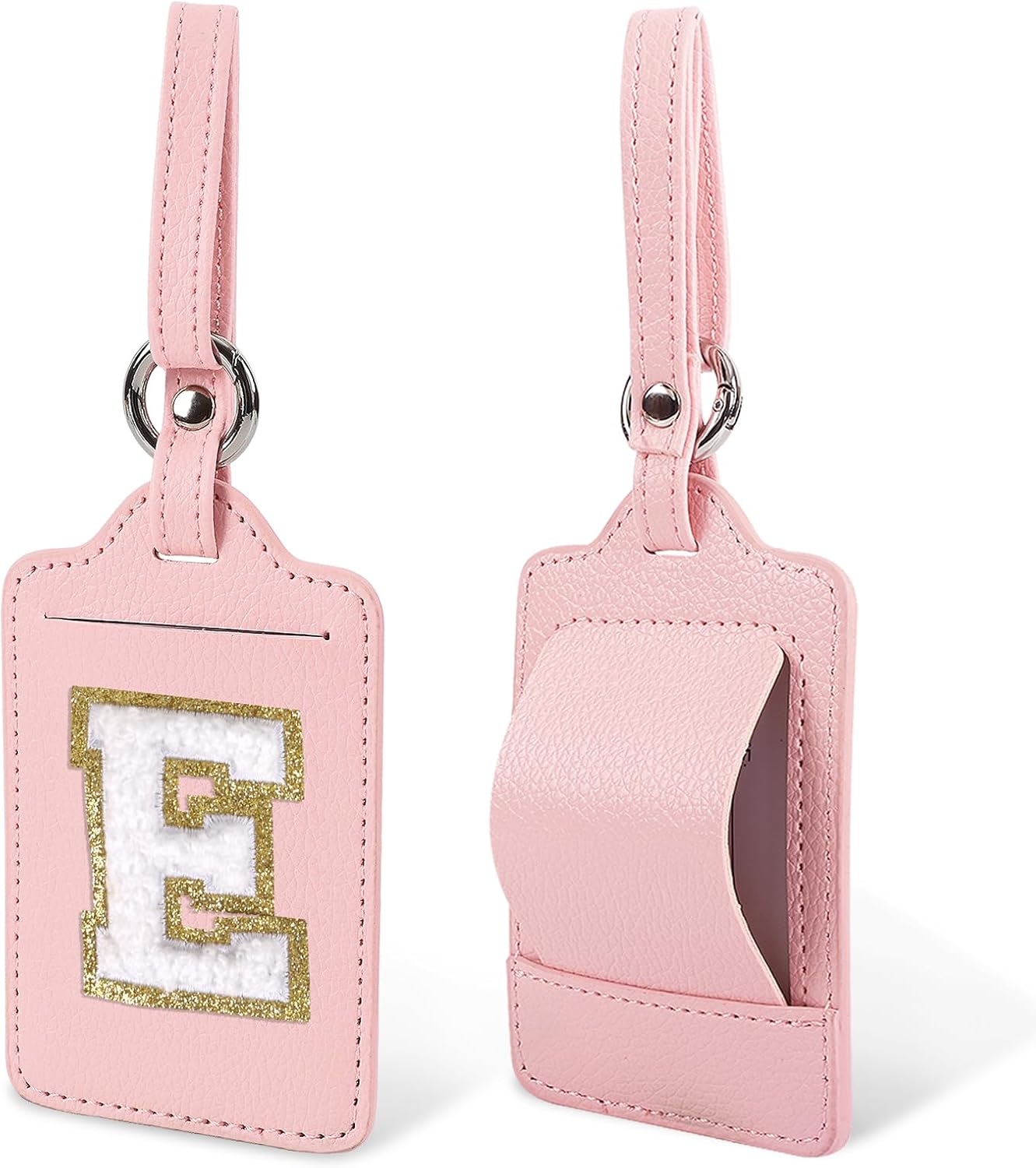 Amazon.com: Personalized Initial A-Z Luggage Tag for Suitcases, PU Leather Luggage Tags with ...