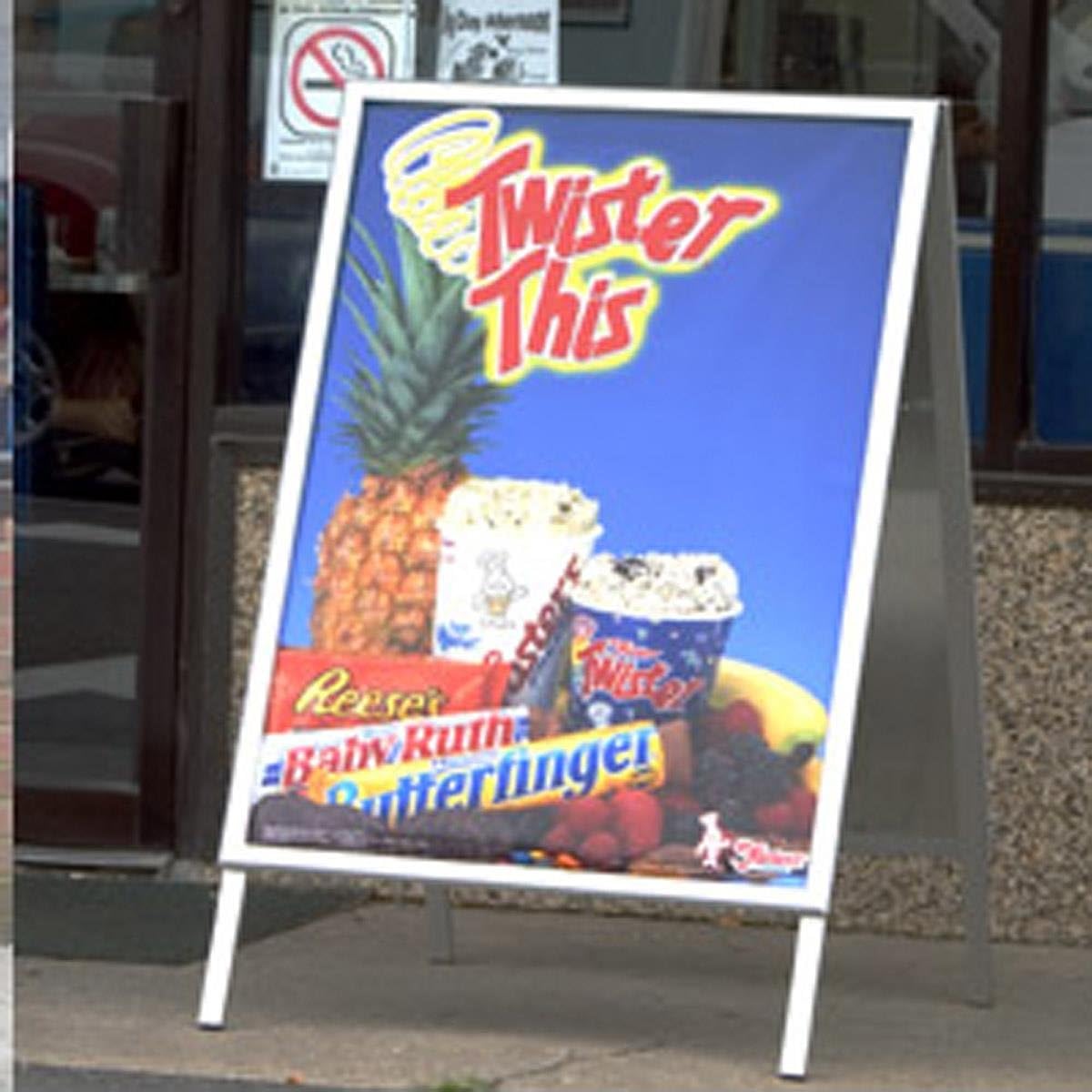 Amazon.com : Displays2go A-Frame Sidewalk Sign with Snap-Open Edges for ...