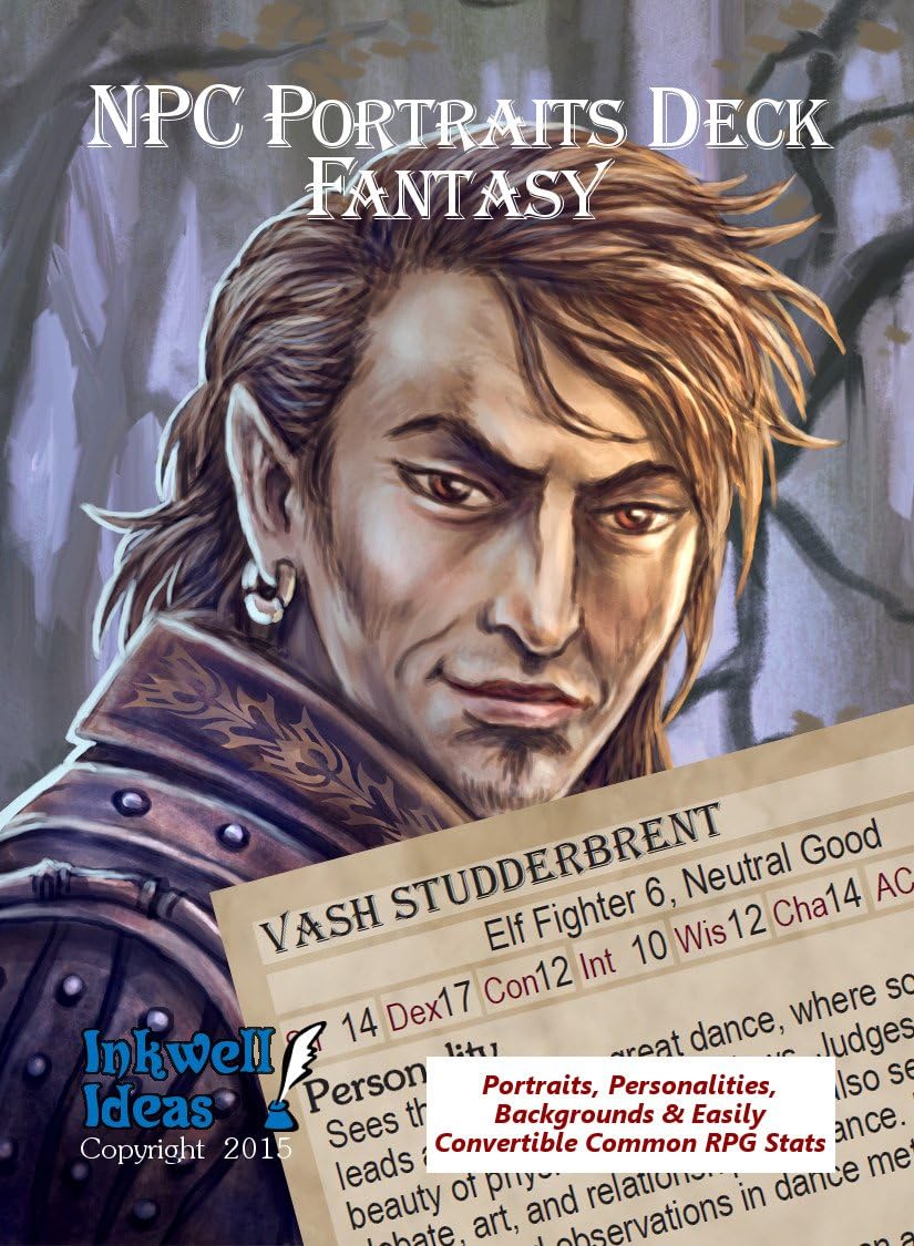 Amazon.com: NPC Portraits Deck Fantasy