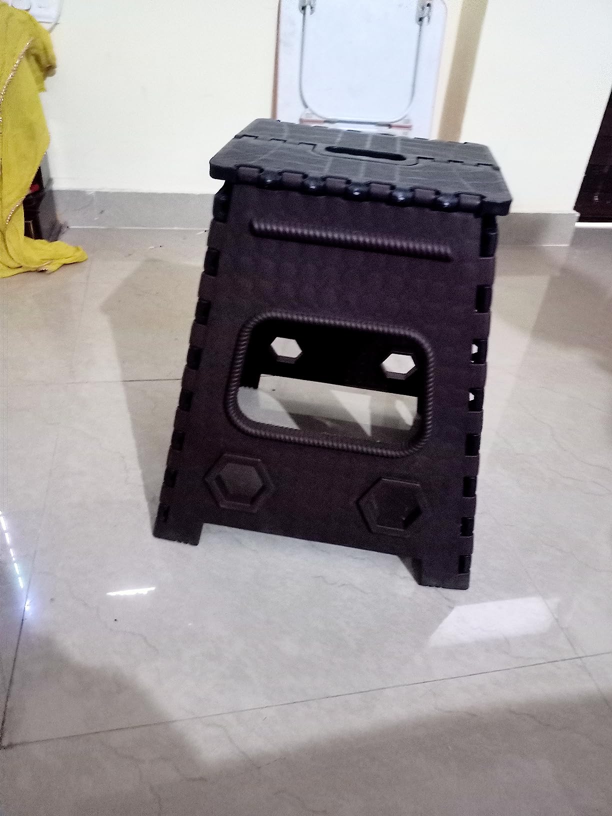 Kuber Industries 18 Inch Foldable Stool for Traveling|Heavy-Duty Step ...