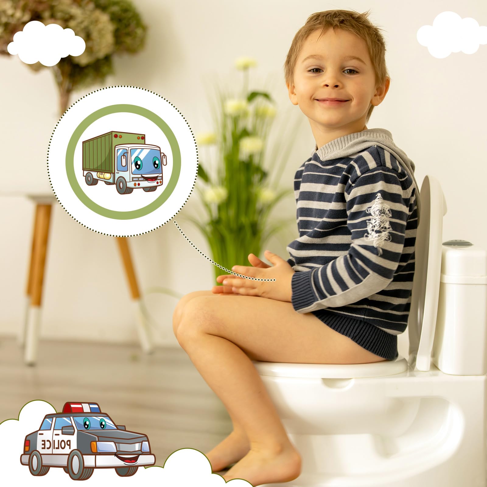 Snapklik.com : Geyee 24 Pcs Potty Training Stickers Potty You Pee On ...
