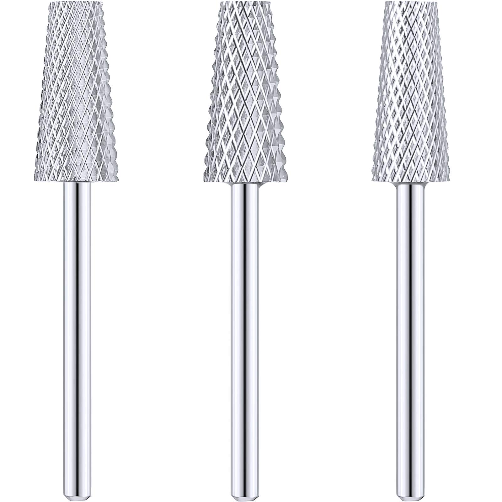 Amazon.com: 3 Pieces Tapered Barrel Carbide Nail Drill Bit, 3 Sizes ...