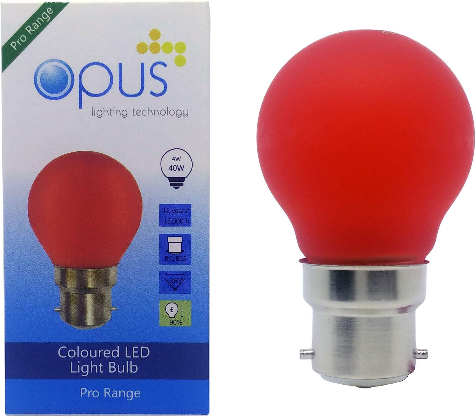 GE Fireglow 60W Light Bulbs, Bayonet Cap - 6 Pack : Amazon.co.uk: Lighting
