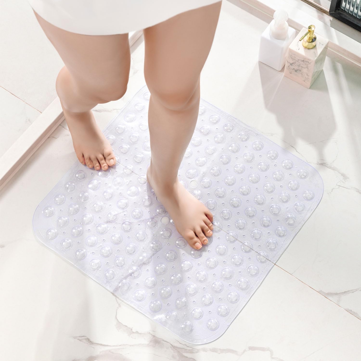 Amazon.com: HealthSmart Bath Mat Extra Large No Slip Shower & Bathtub ...