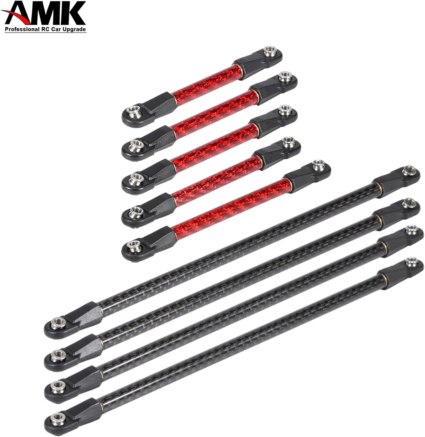 AMK 9 varillas de acoplamiento de fibra de carbono a escala 110 TRX4 ...