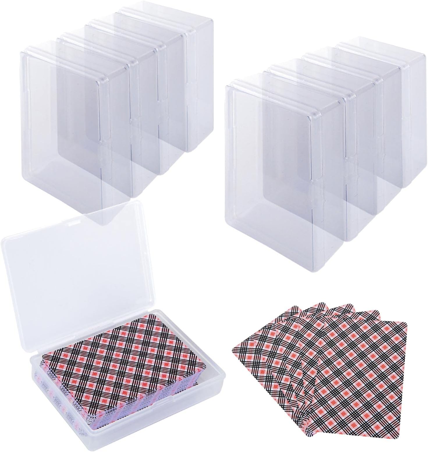 Amazon.com: Abeillo 4PCS Playing Card Case, Clear Playing Card Storage ...