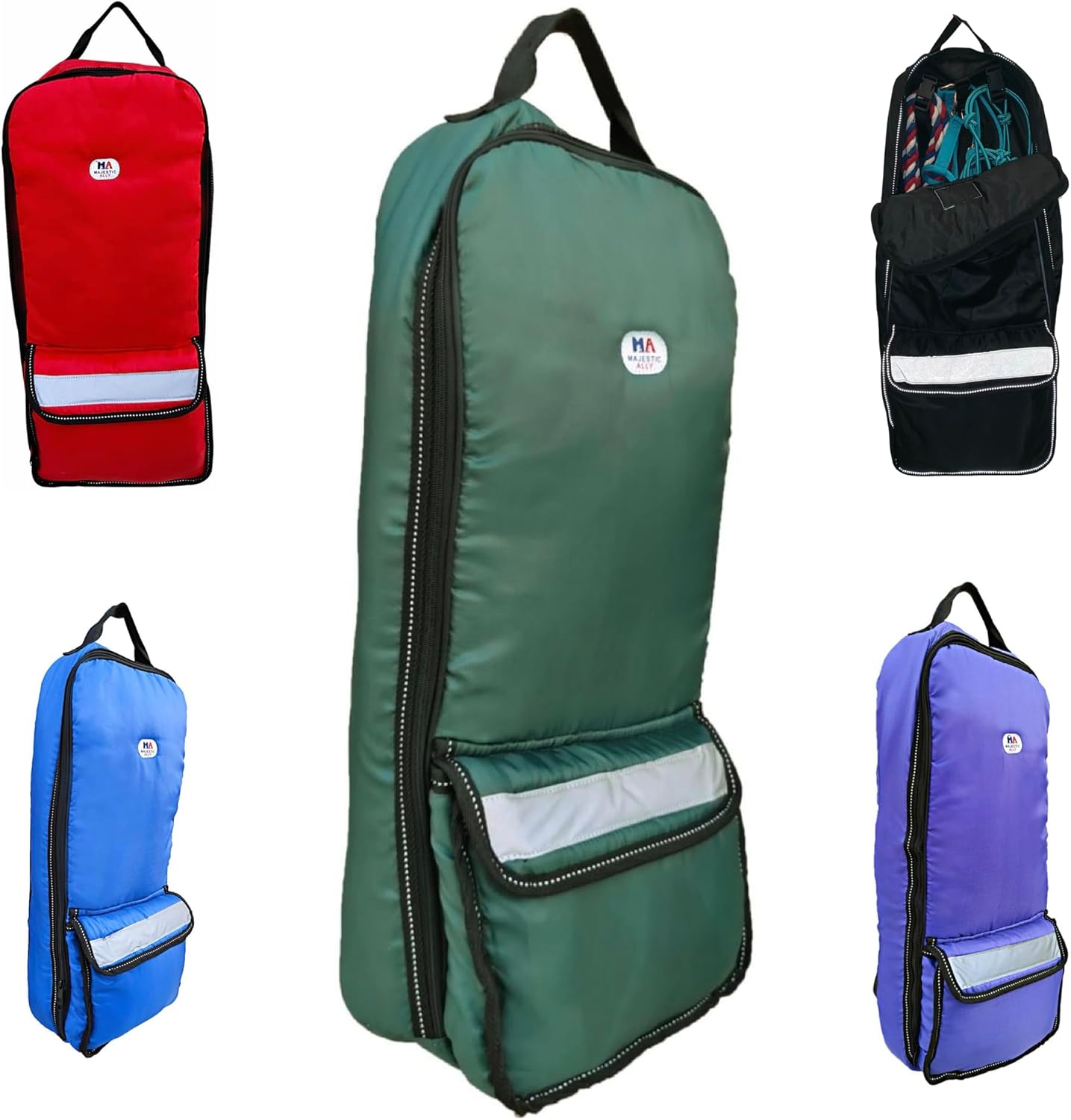 Amazon.com: Majestic Ally Halter Bridle Carry Bag - Reflective, Padded ...