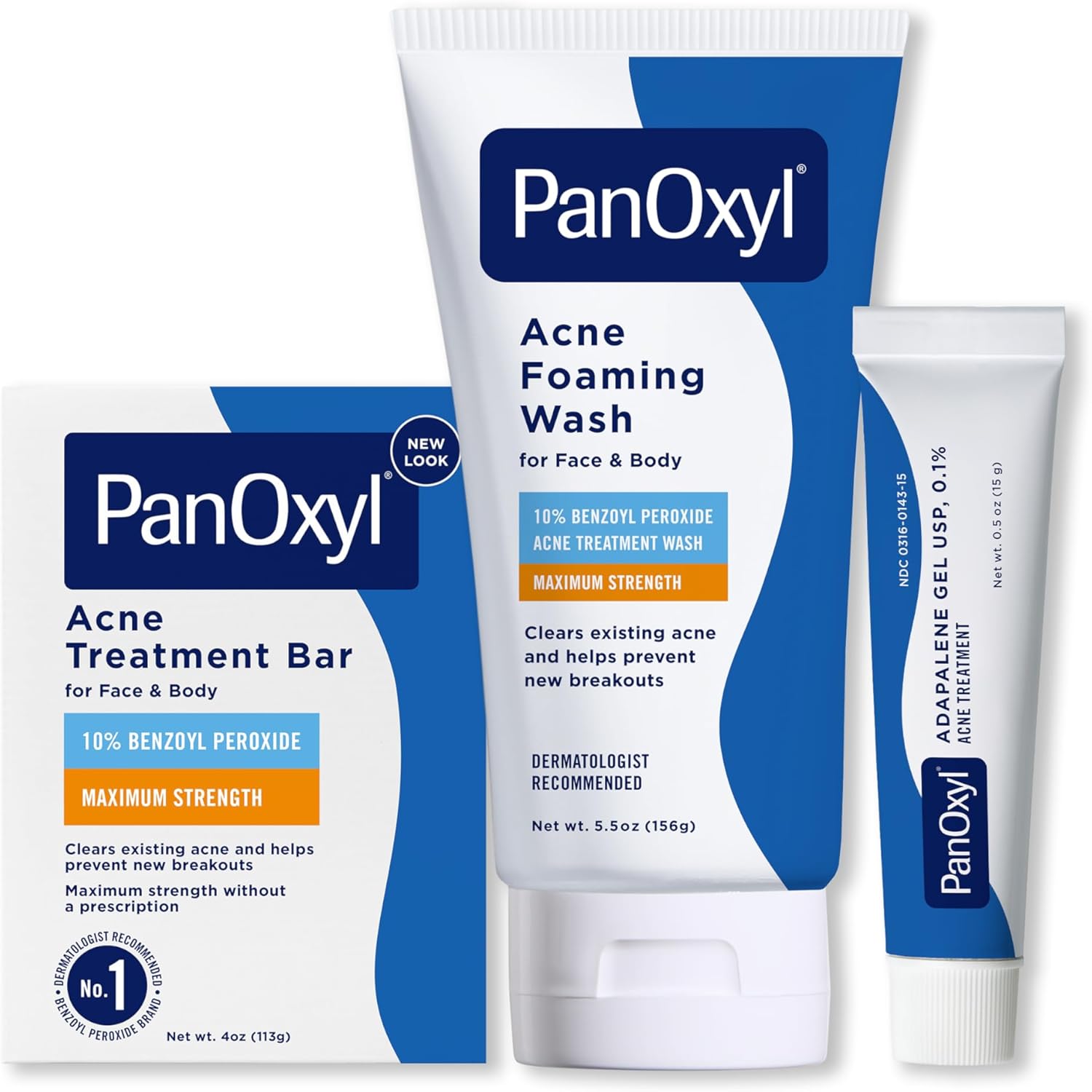 Amazon.com: PanOxyl Face and Body Bundle - Acne Foaming Wash Benzoyl ...