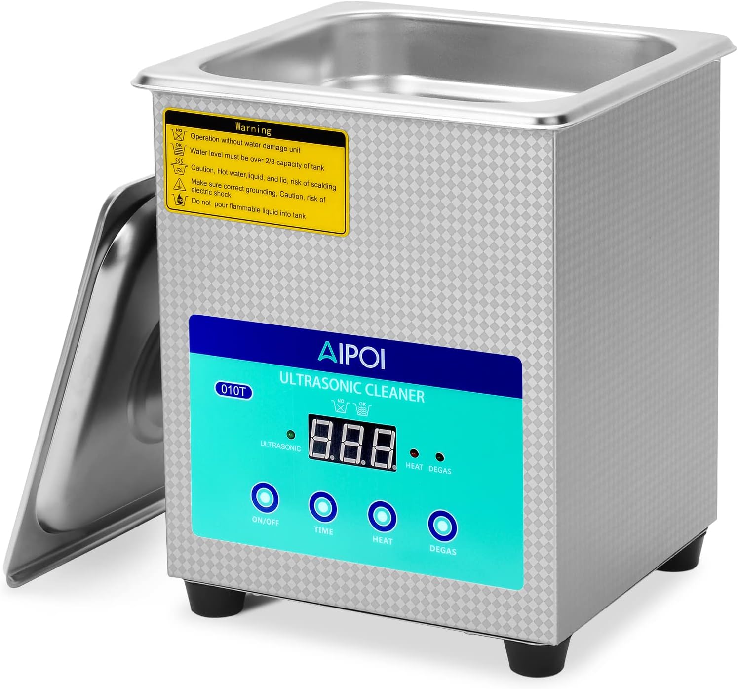 AIPOI Ultrasonic Cleaner 2L, Stainless Steel Ultrasound Cleaning ...