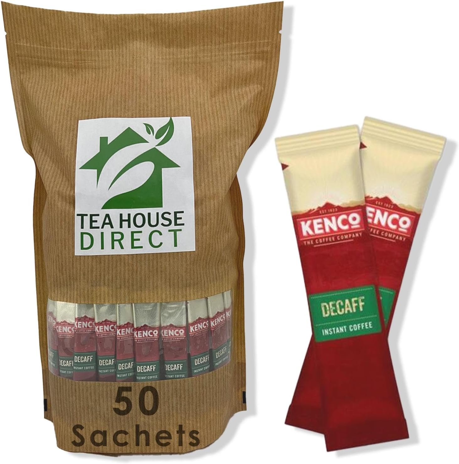 Kenco Decaf Monkey Rock Instant Coffee Travel Pack Sachets, Made with ...