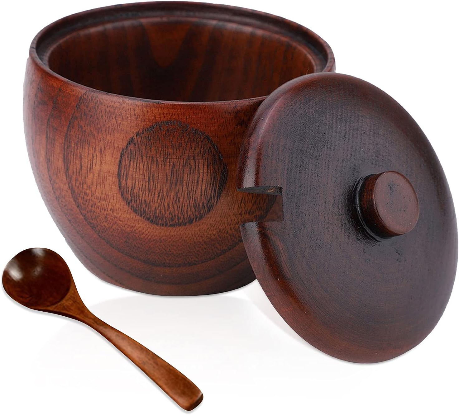 Kaizen Casa Wooden Salt Boxes for Kitchen or Dining Room with Single ...