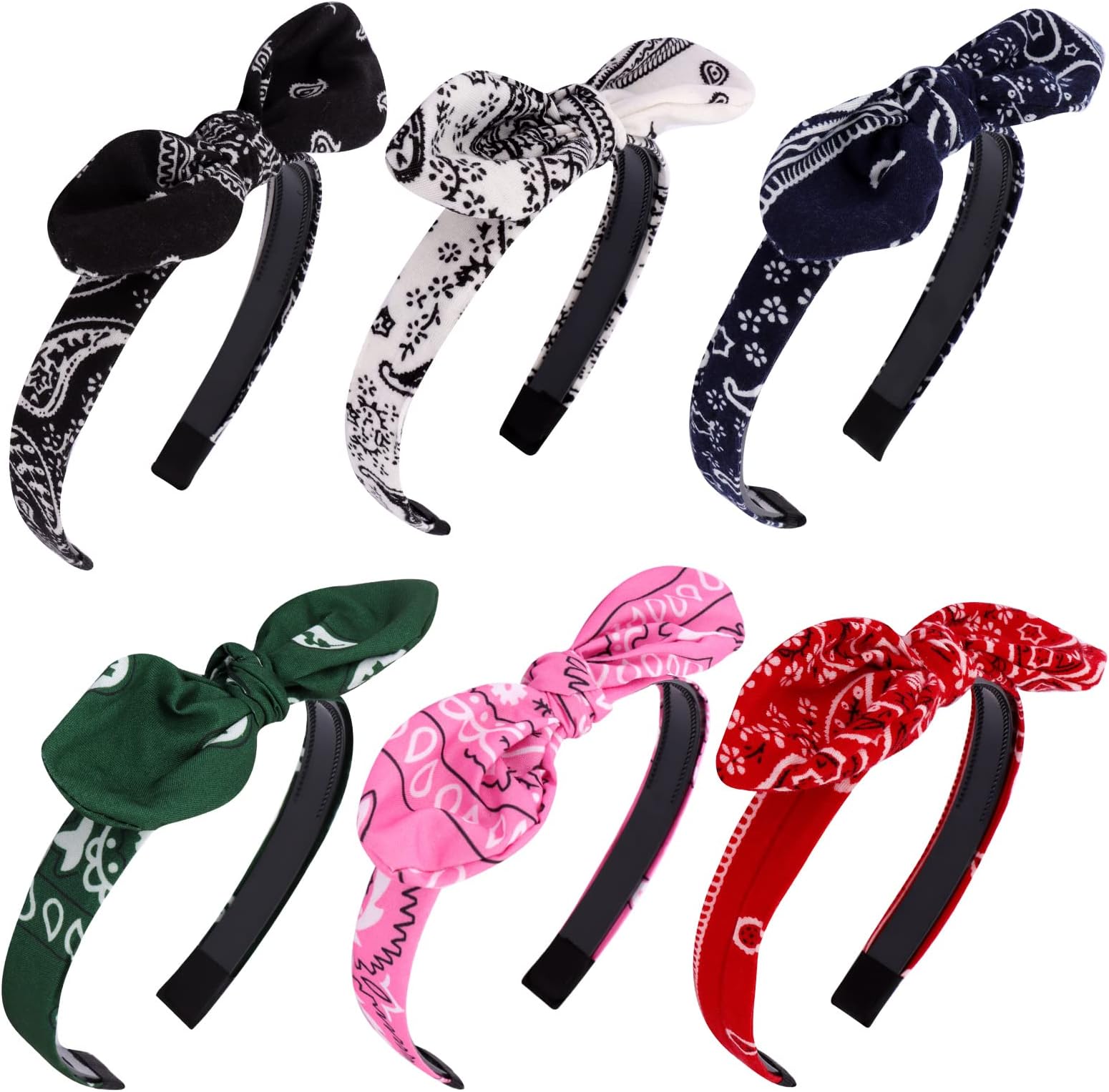 Amazon.com : GAFATORY Bandana Headbands for Women Bow Wide Headband ...