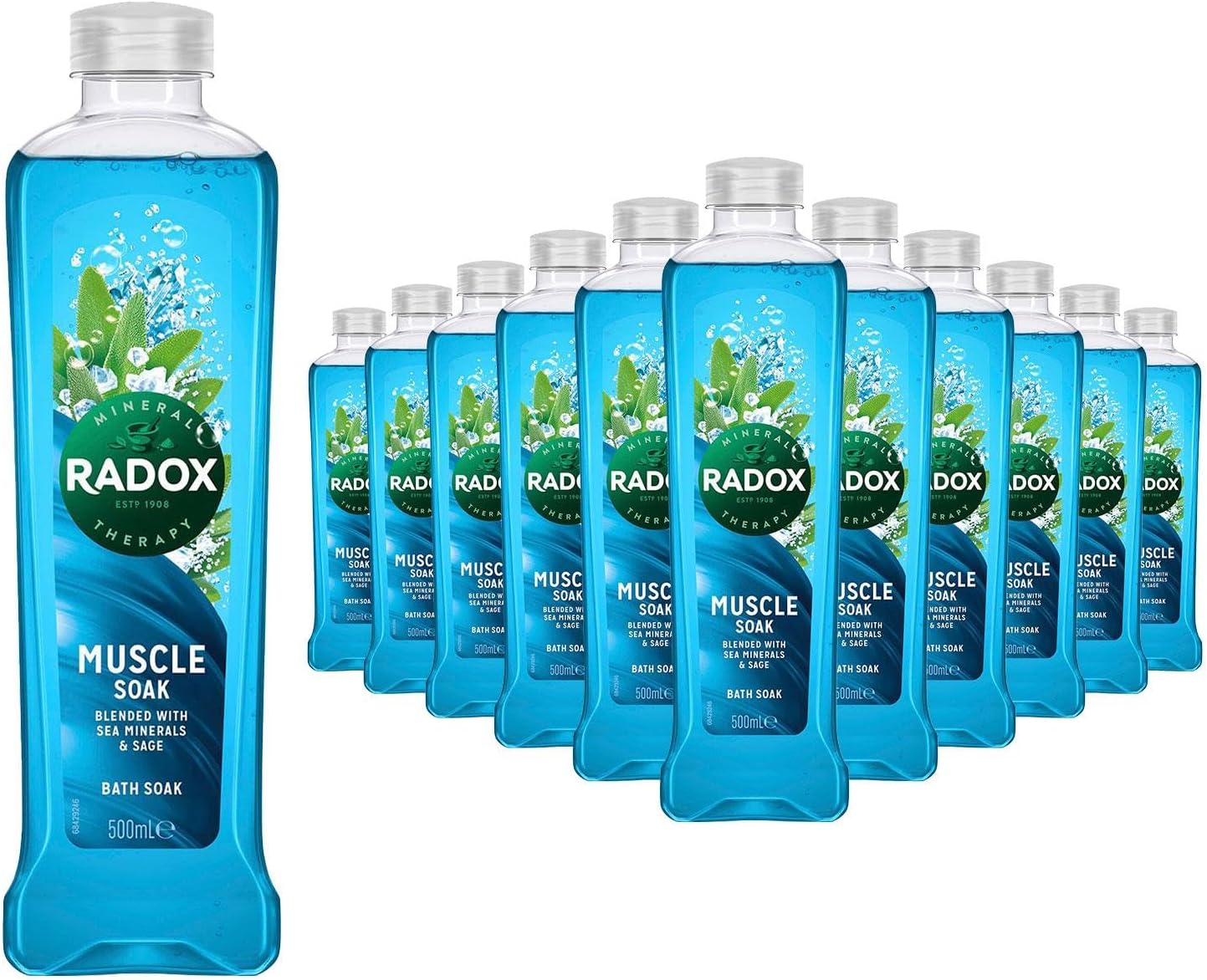 Radox Mineral Therapy Muscle Bath Soak Bubble Bath 500 ml, Bulk Buy ...