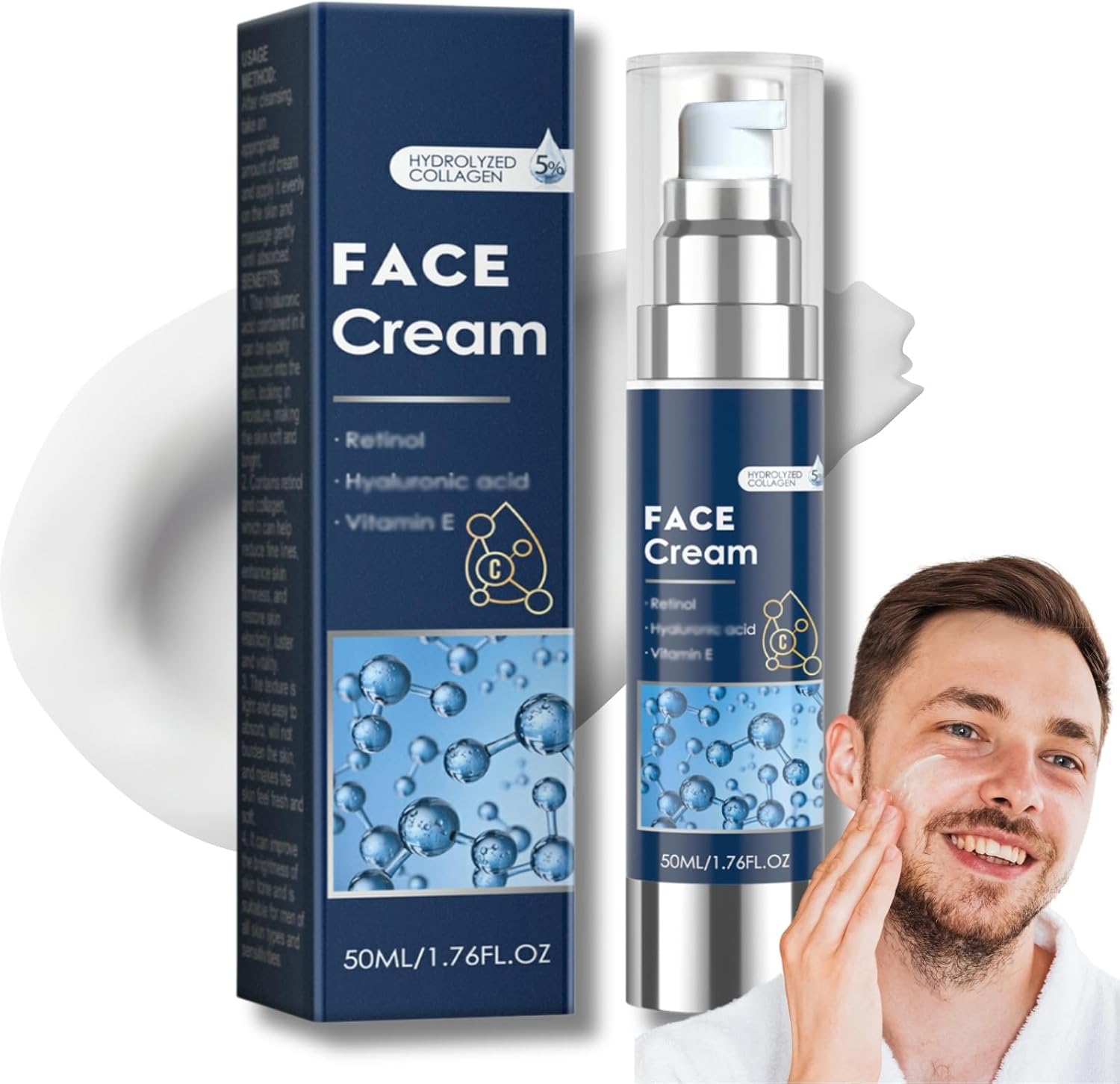 Face Cream for Men 6 In 1 - Anti Aging & Wrinkle Cream for Men - Mens ...