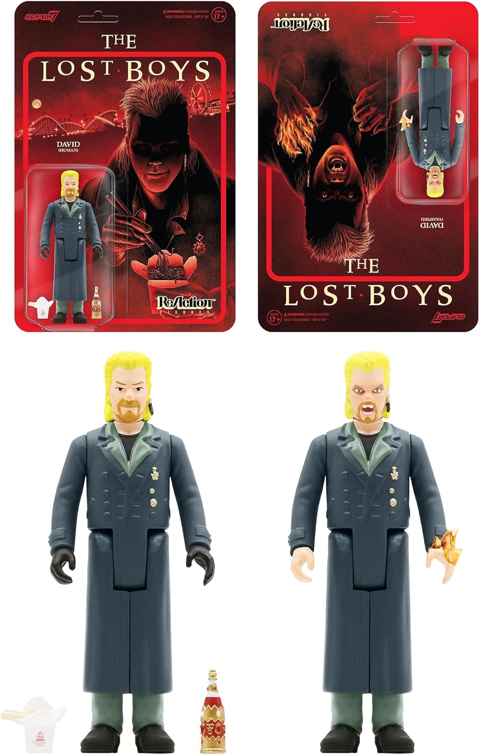 Amazon.com: Super7 The Lost Boys Bundle - David-Vampire and David-Human ...