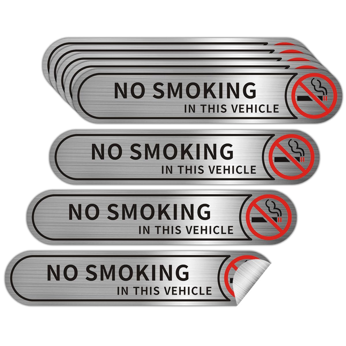 Amazon.com - 8 Pieces No Smoking in This Vehicle Stickers for Cars ...