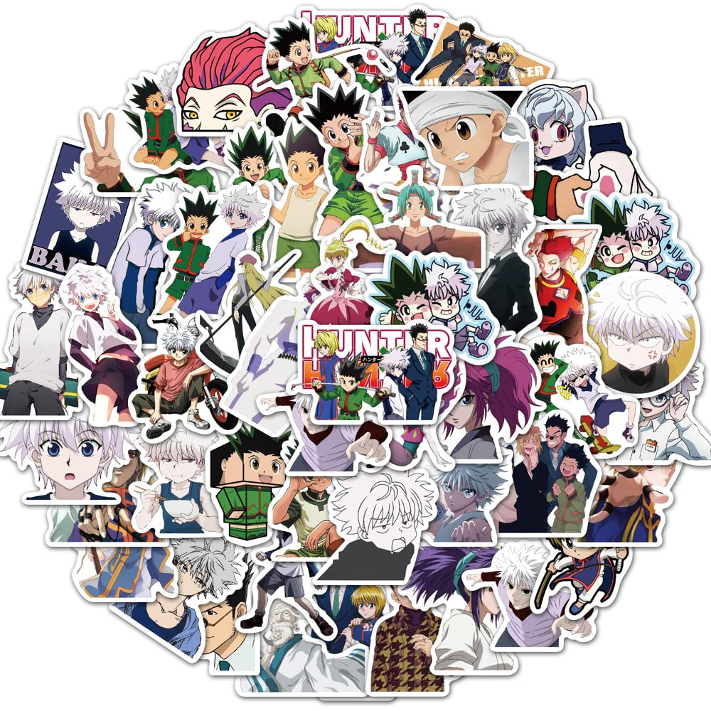 Amazon.com: 50Pcs Hunter x Hunte Stickers, Anime Cartoon Manga ...