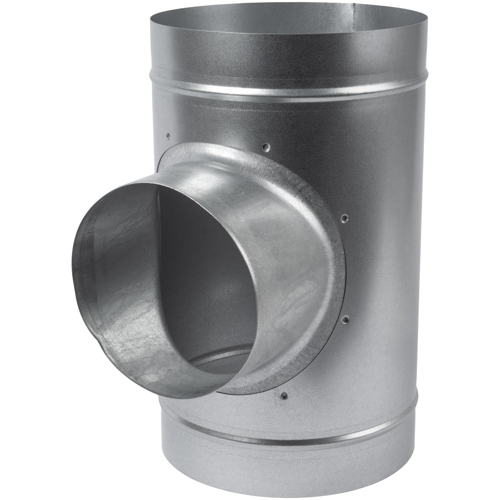 HVAC OV 90° Degree Ø8 x 8 x 6 Inch T Shape Duct Splitter - Metal 3 Way ...