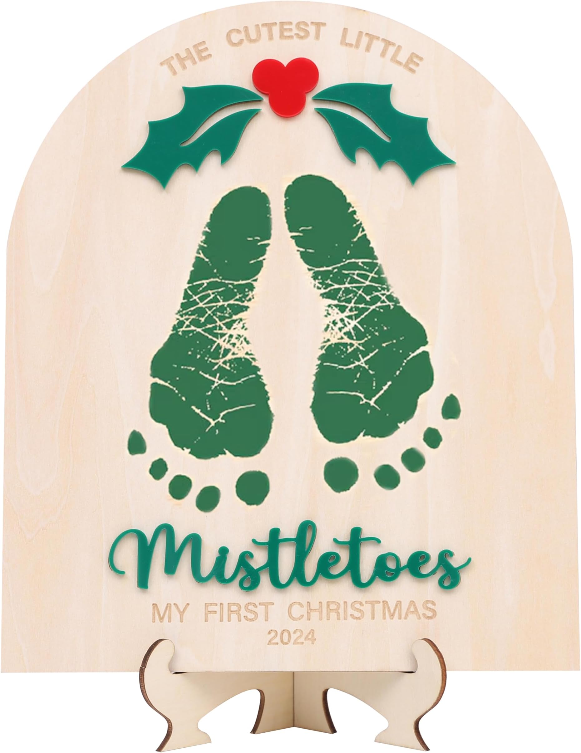 Amazon.com : DIY Christmas Footprint or Handprint Art, Baby's First ...