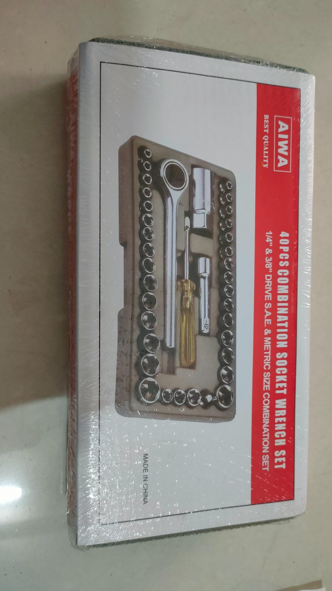 WIZART Creation 40 in 1 Pcs Multi-Purpose Socket Wrench Tool Kit for ...