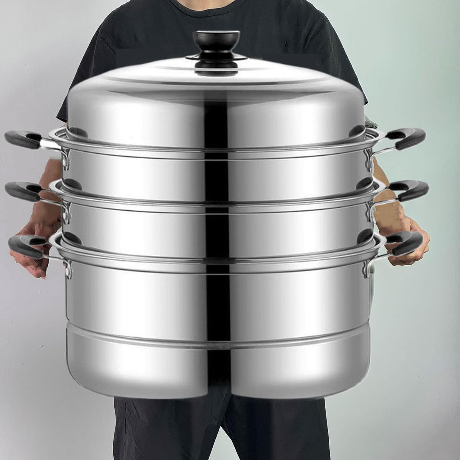 Amazon.com: Large Steamer Pot For Cooking,19inch Stainless Steel ...