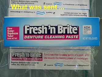 Amazon.com: Fresh 'n Brite Denture Cleaning Paste For Dentures ...