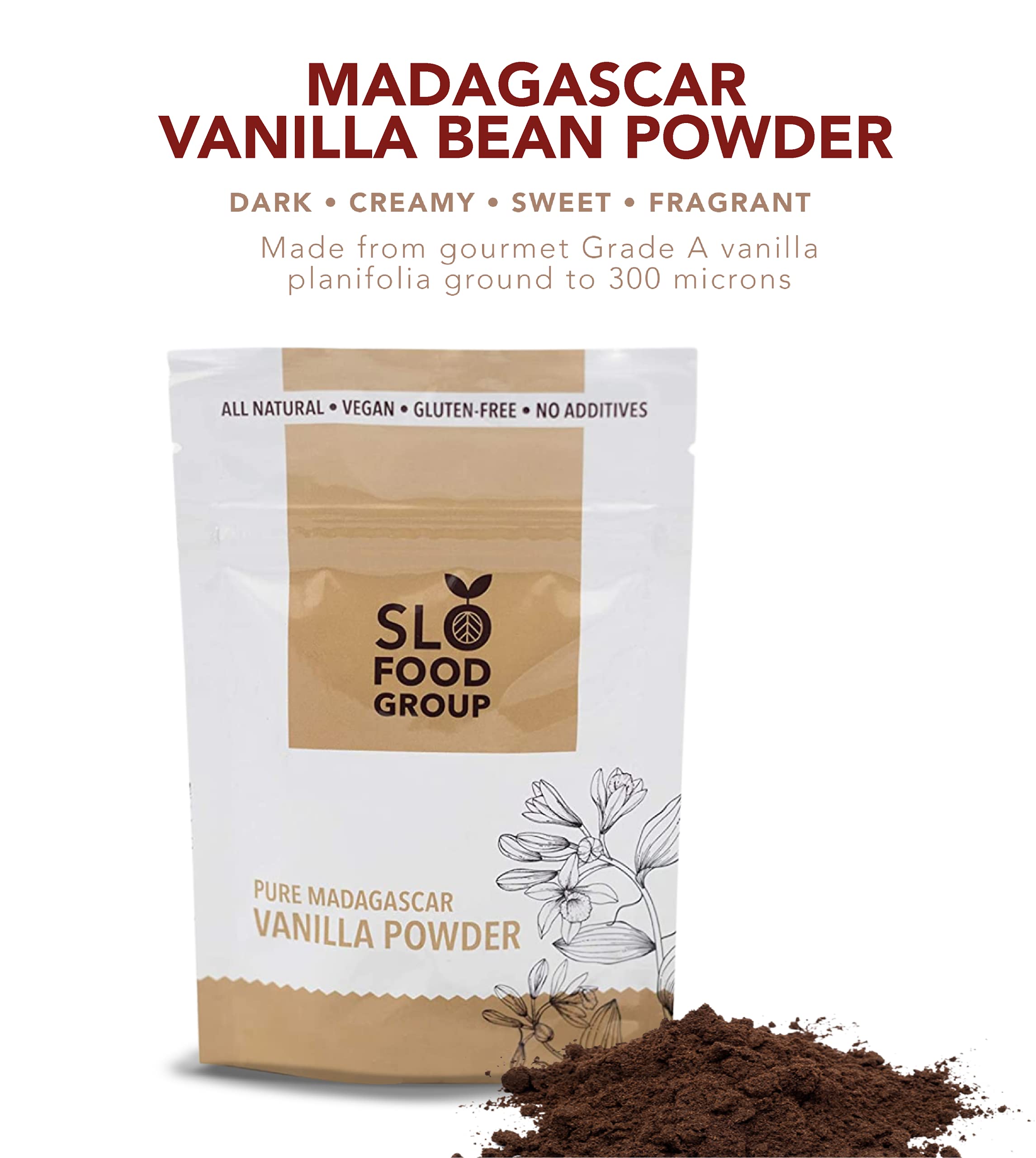 Buy Slofoodgroup - Madagascar Vanilla Bean Powder - [ 16 oz.] - Made ...