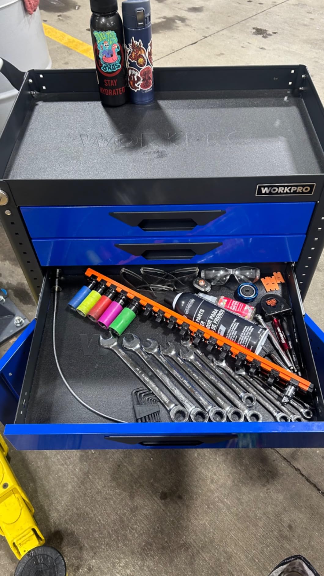 $26/mo - Finance WORKPRO 46-Inch 9-Drawers Rolling Tool Chest, Mobile ...