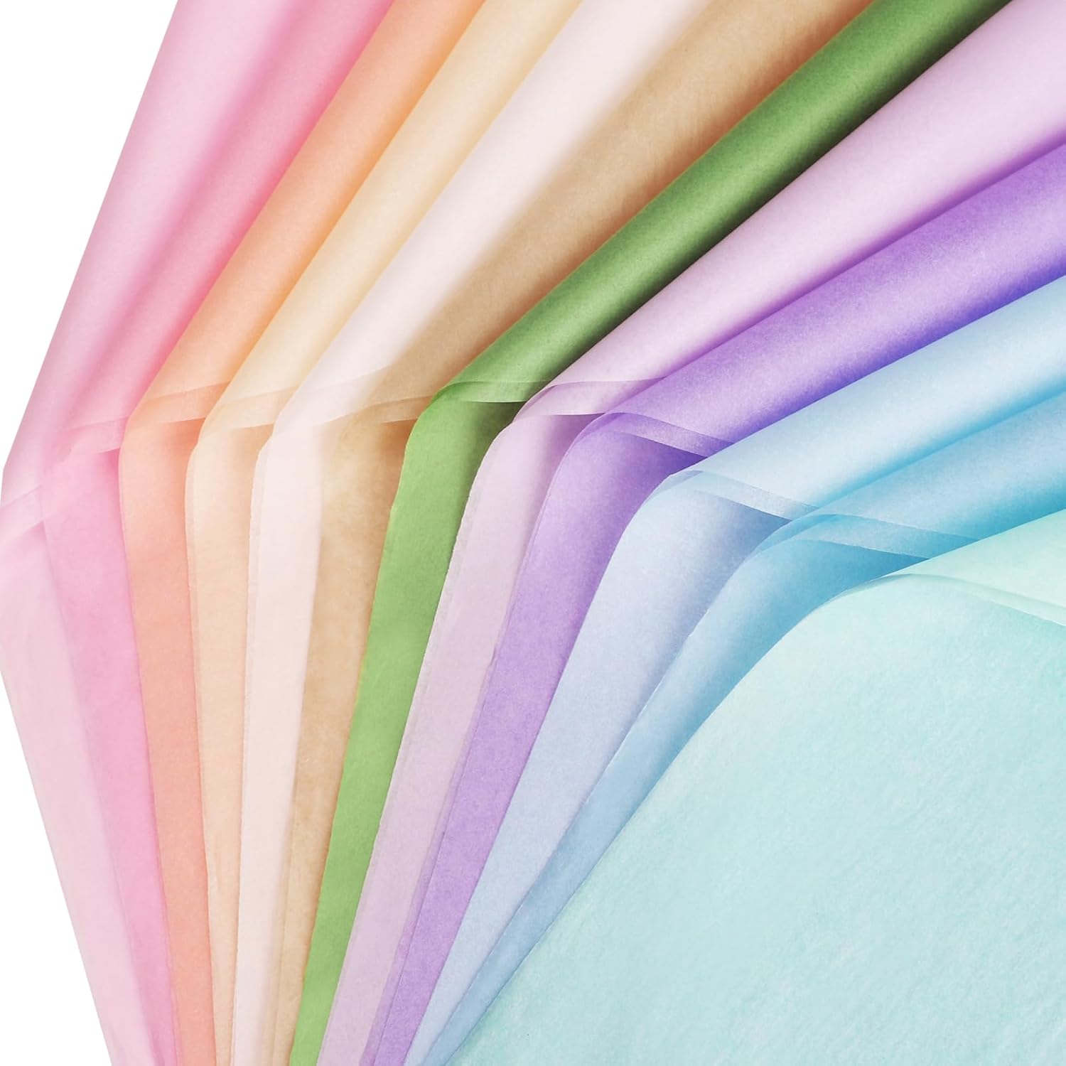 Amazon.com: 60 Sheets Spring Pastel Color Tissue Paper, 14 x 20 Inch ...
