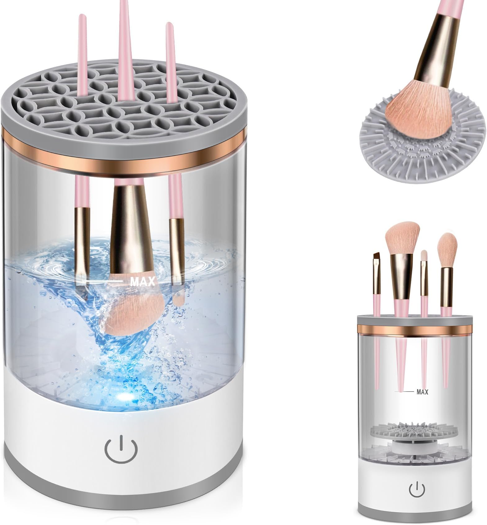 Amazon.com: Makeup Brush Cleaner Machine, Electric Cosmetic Brush ...