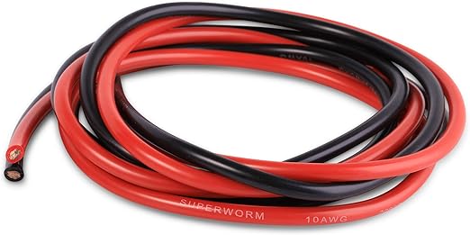 ACER RACING SUP06 Superworm Silicone Wire 10 Gauge 10': Vehicle ...
