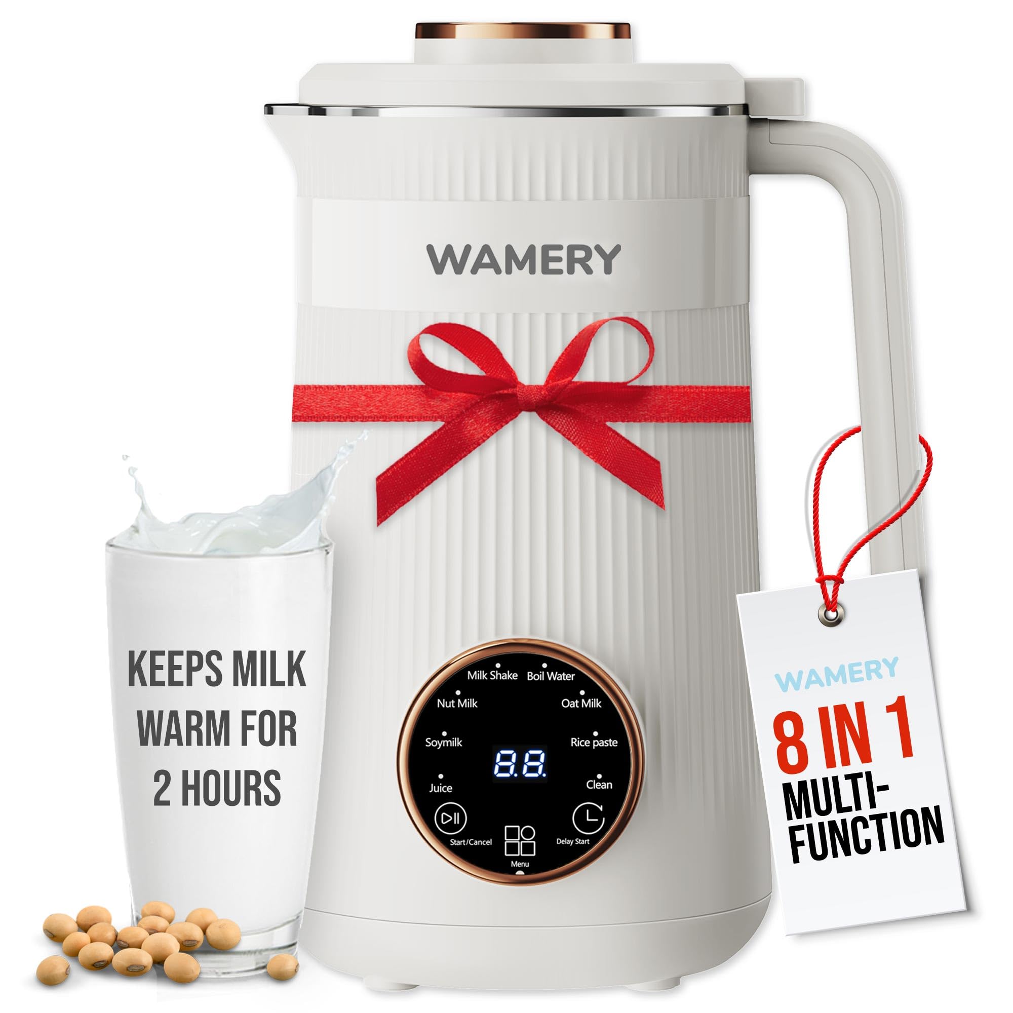 Amazon.com: Wamery Original Nut Milk Maker Machine - 32oz Almond, Oat ...
