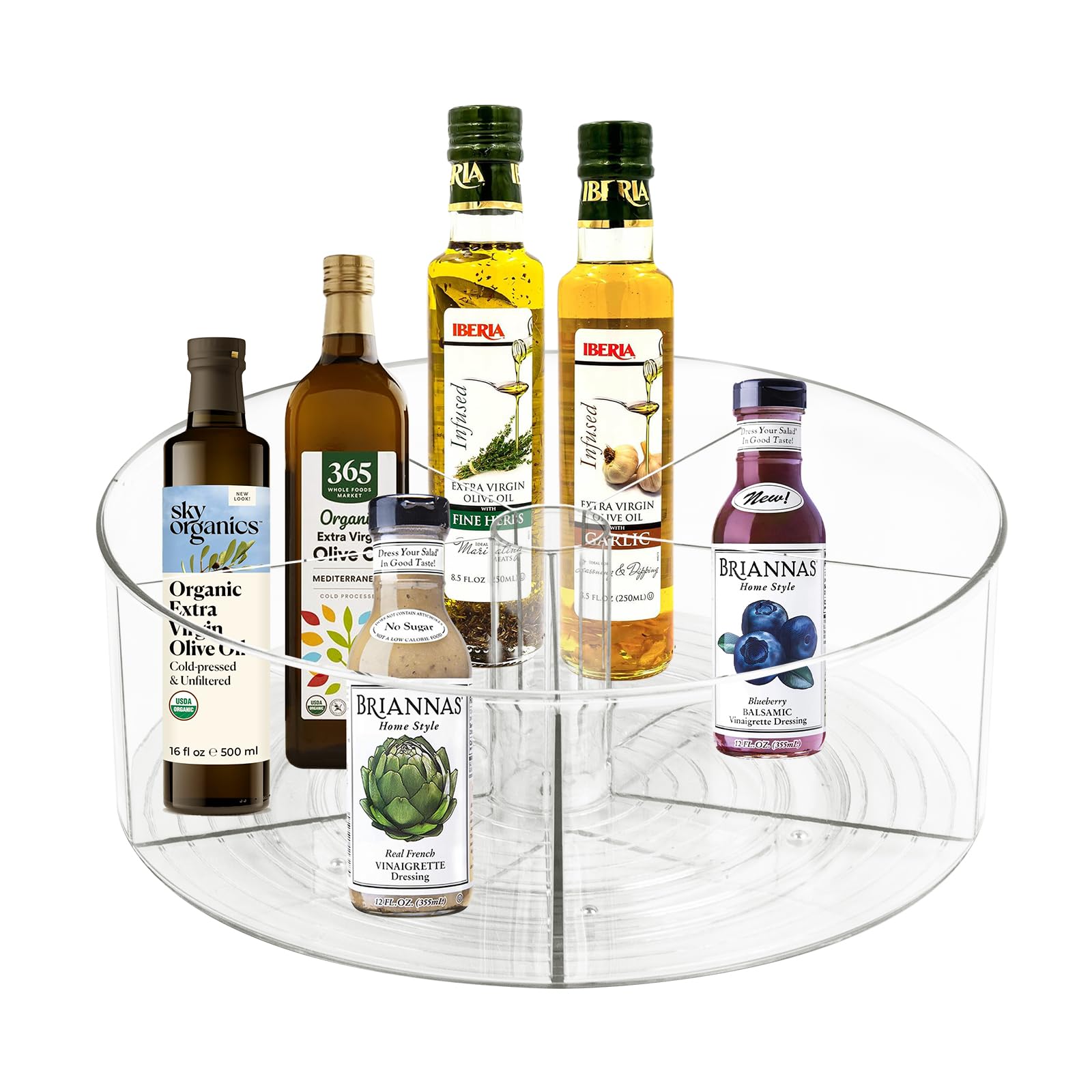 Amazon.com - Large Lazy Susan Rotating Turntable Organizer with 5 ...