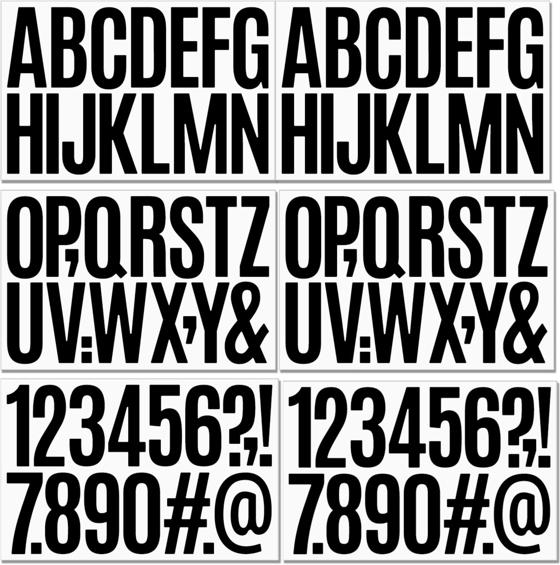 Amazon.com: The Hillman Group 842272 3-Inch Letters Kit, Black, 1 Count ...