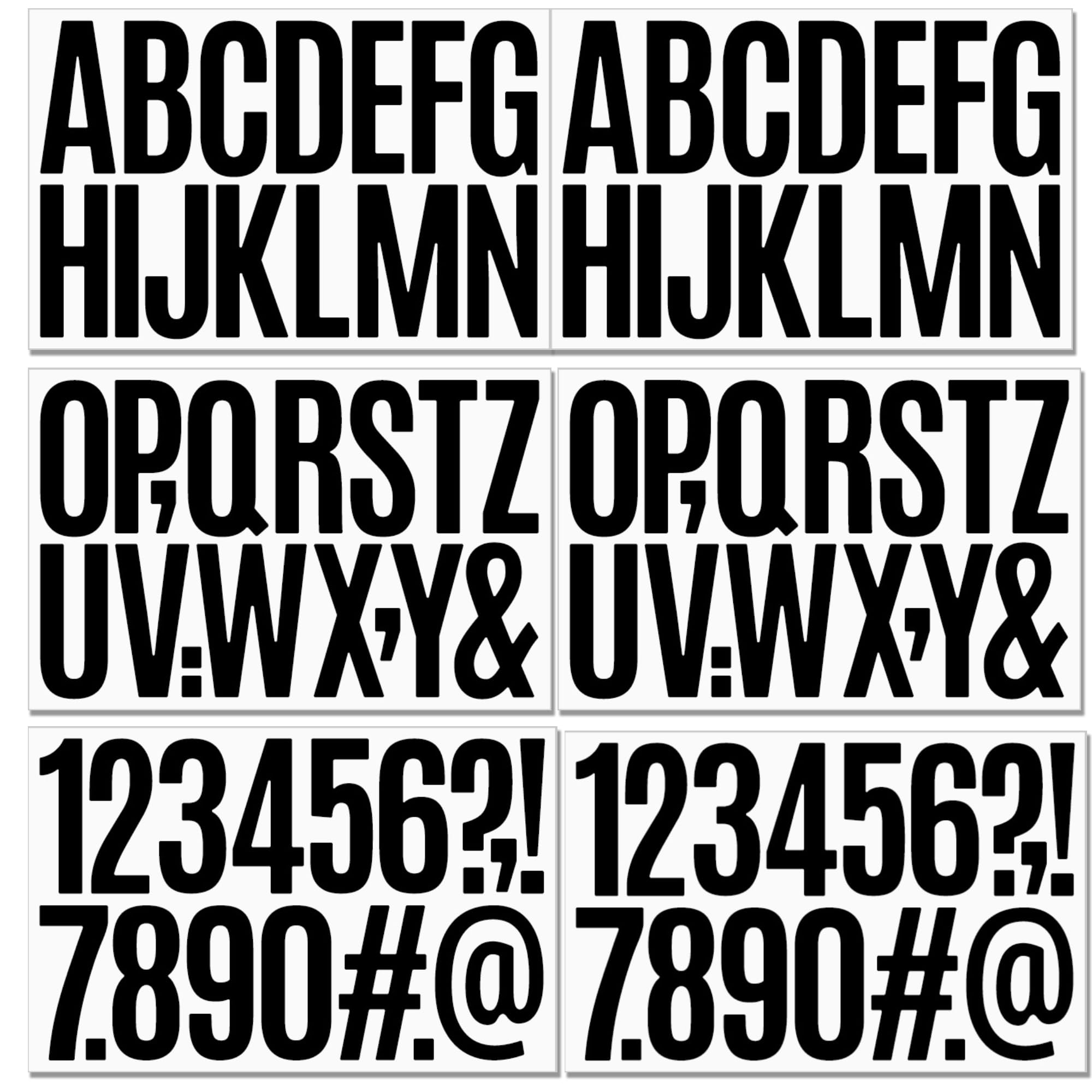 Snapklik.com : 9 Sheets Self Adhesive Vinyl Letters Numbers Kit ...