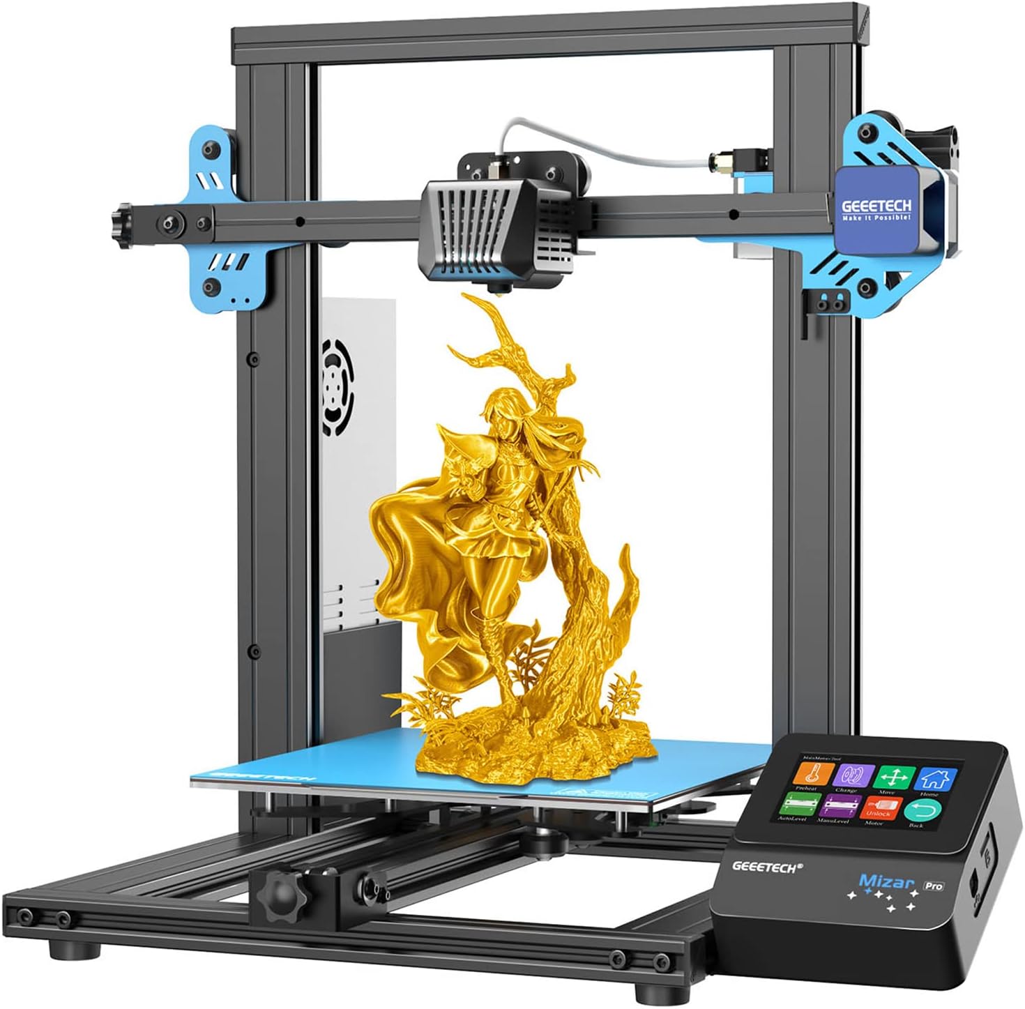 Geeetech Mizar Pro 3D Printers Support Digital Manual&Auto Leveling 3D ...