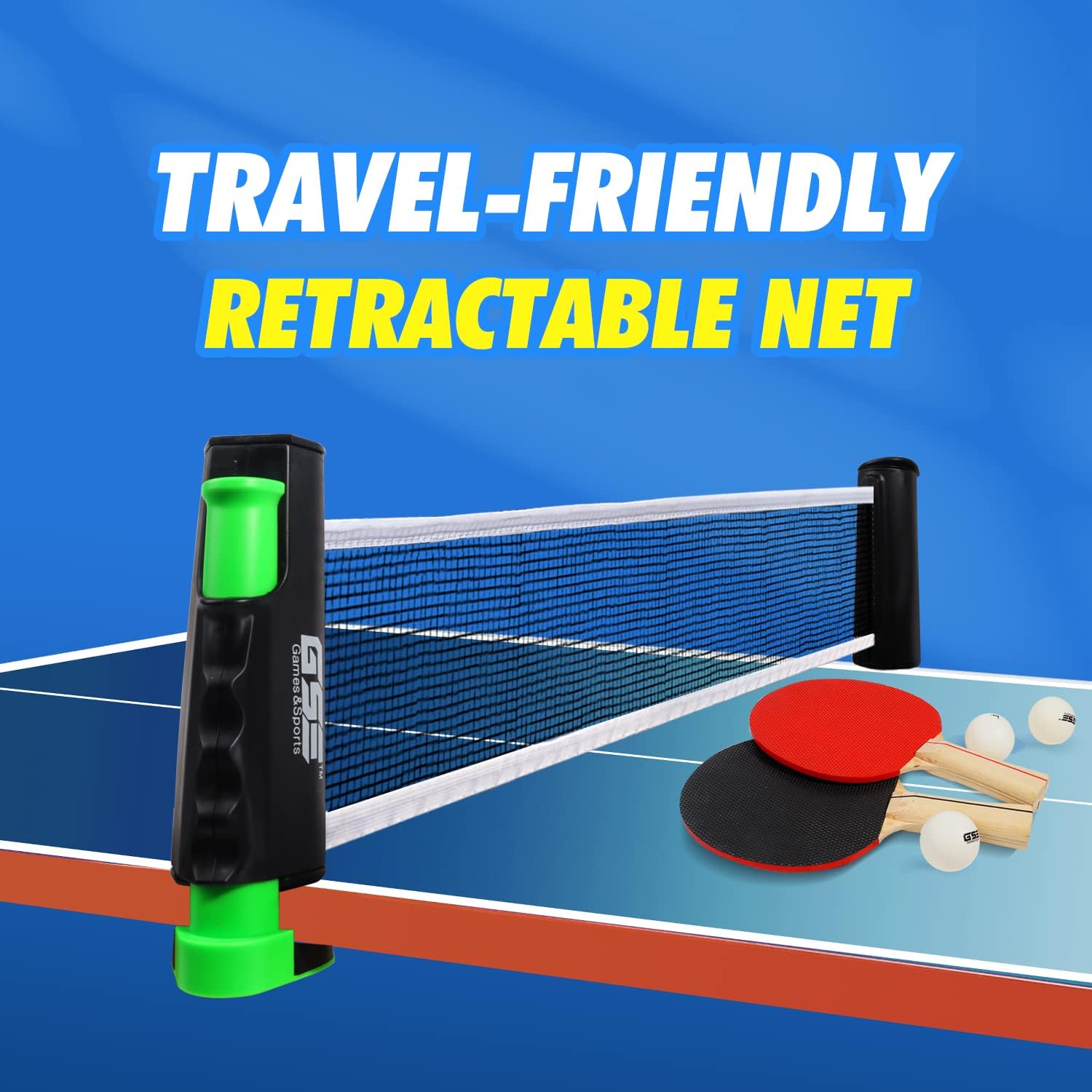 Adjustable Retractable Ping Pong Net Set & Post. Professional Table ...