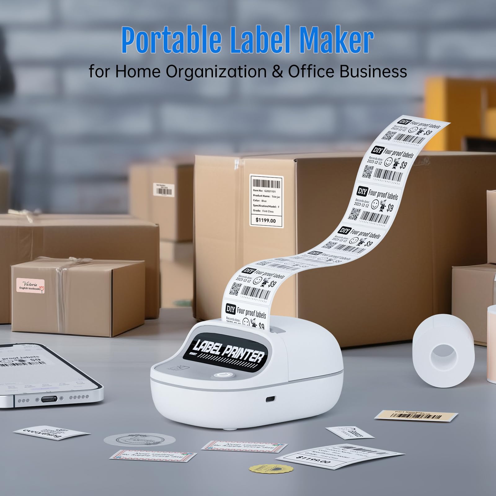 HPRT T20 Label Maker Machine with Tape - RFID Auto Identification ...