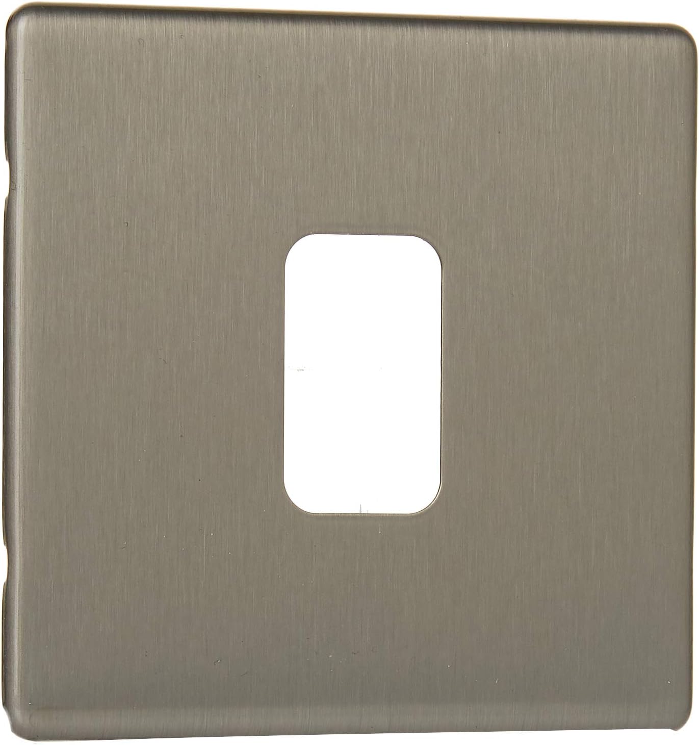 MK Aspect K24331BRC 1-Module Grid Frontplate - Brushed Chrome : Amazon ...