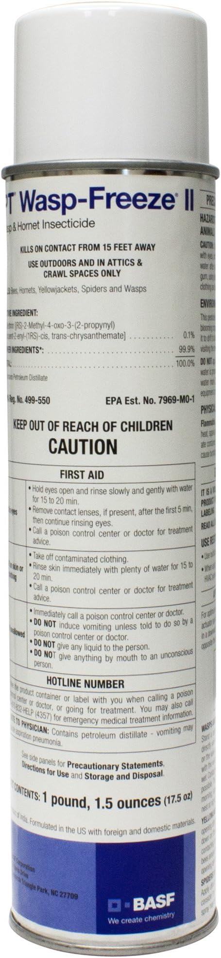 Amazon.com: BASF PT Wasp Freeze Pressurized Flea Insecticide, 14oz ...