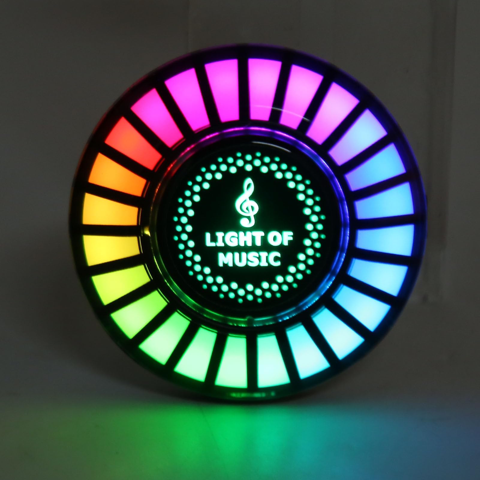 Amazon.com: RGB Rechargeable Sound Control Light, Round Sound Dynamic ...