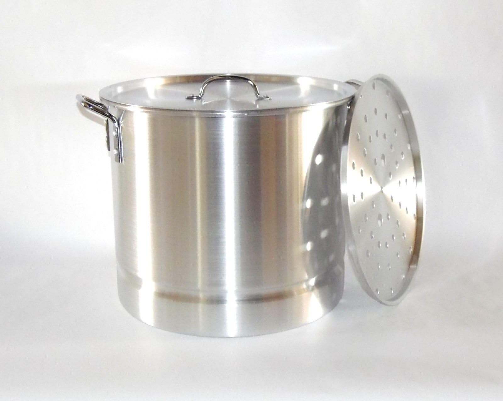 Amazon.com: 24 qt Aluminum Stock Pot with Spigot Spout + Lid Cover ...