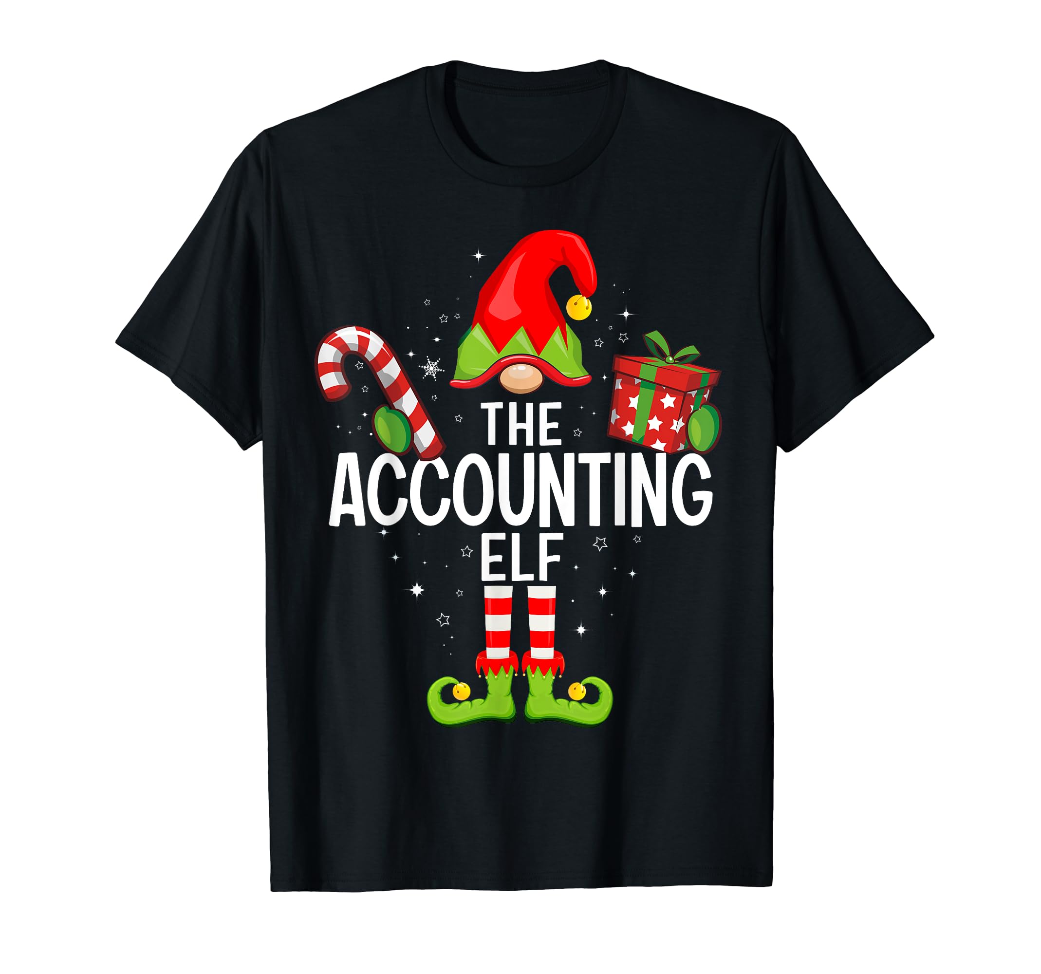 Amazon.com: The Accounting Elf Family Christmas Pajama Xmas T-Shirt ...