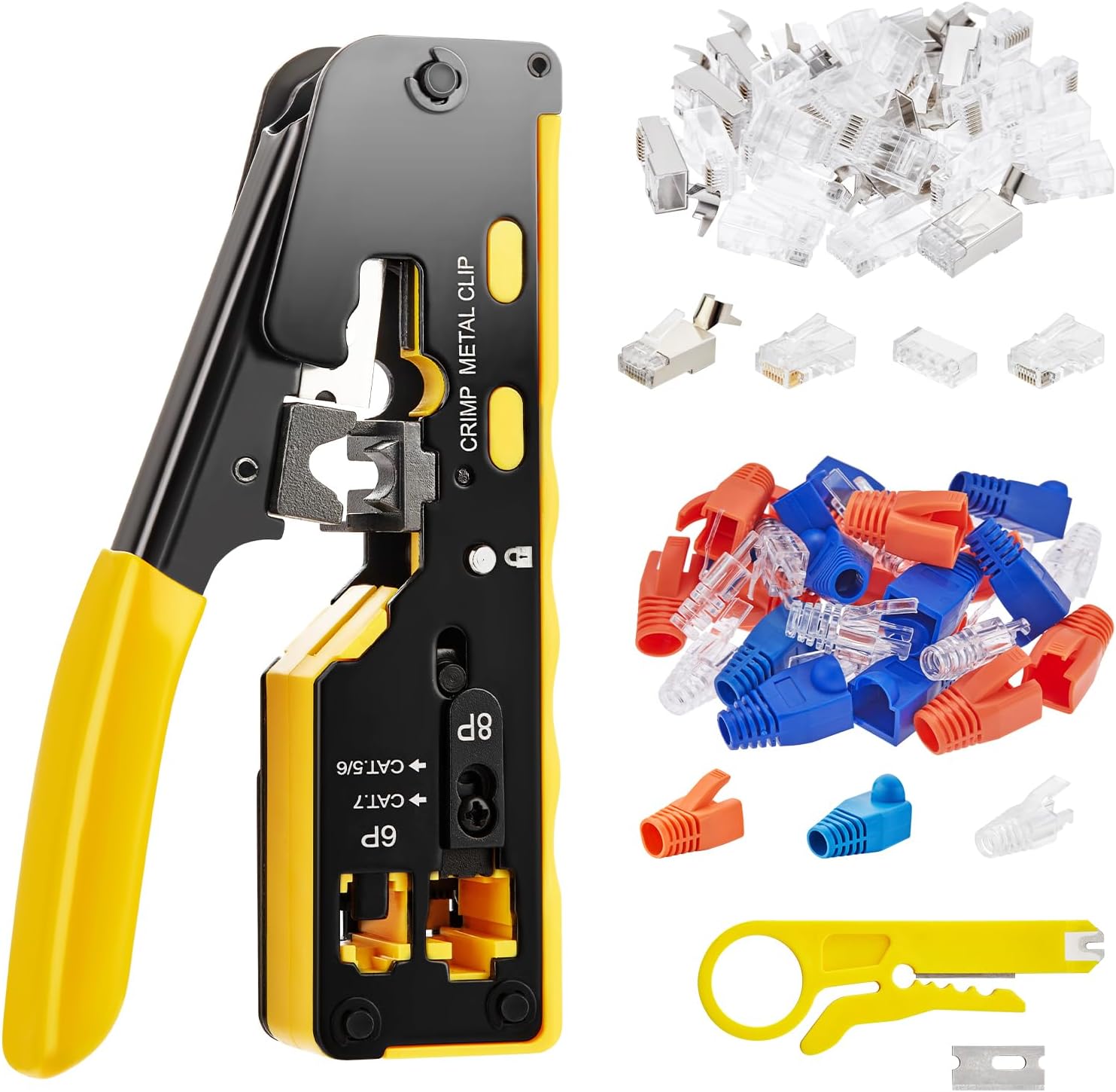 VCE GJ670BL RJ45 Pince à Sertir Outil Sertissage RJ45 Pince Sertir ...