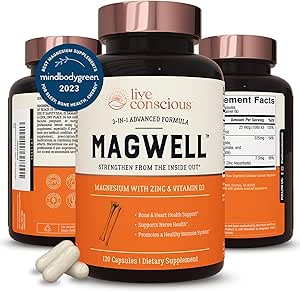 Amazon.com: Live Conscious Magwell Magnesium Zinc & Vitamin D3 ...